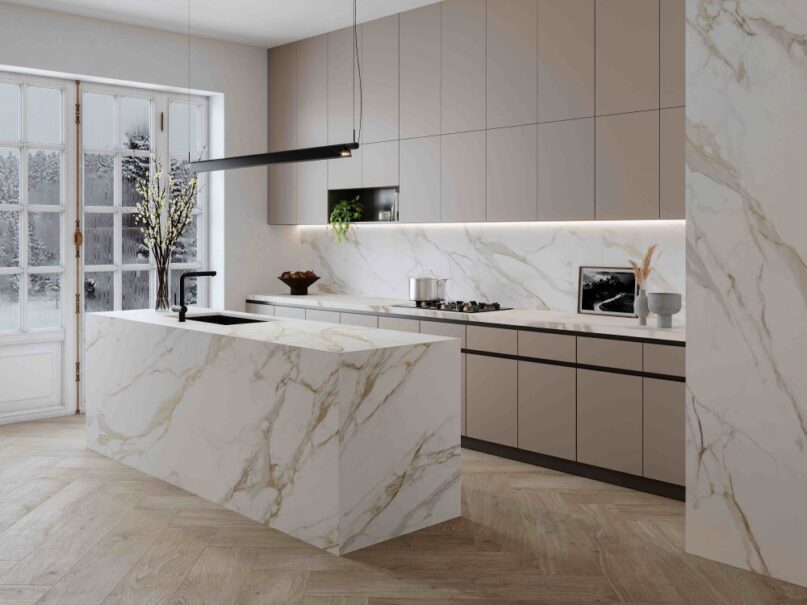 Neolith Calacatta Roma_kitchen - Kitchens Review